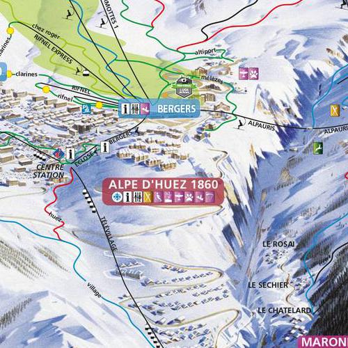 Plan Station Alpe Huez , Plans de la station – TLWK